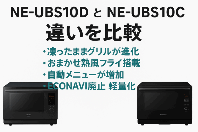 NE-UBS10DとNE-UBS10Cの違いを比較！特長は？パナソニック スチームオーブンレンジ ビストロ - こんなのあるよ！